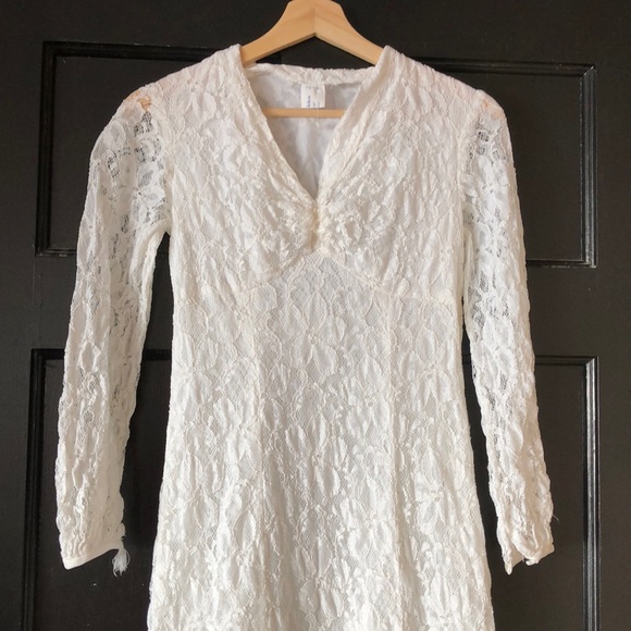 Vintage | Dresses | Antique German Lace Wedding Dress Gown Vintage Old ...